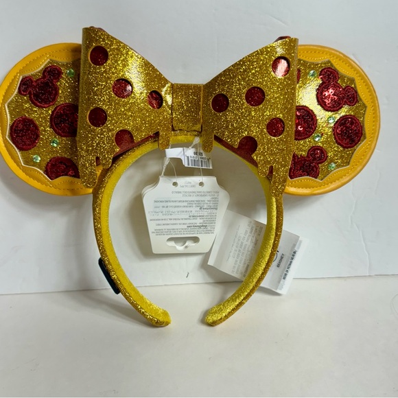 Disney | Accessories | Nwt Disney Minnie Mouse Pizza Ear Headband For ...